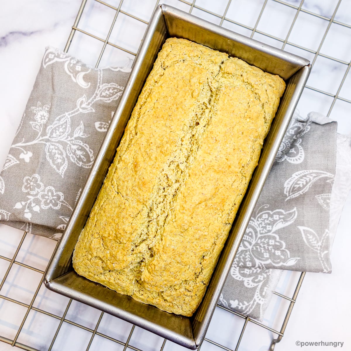3-Ingredient Millet Flax Bread (Vegan, Oil-Free, GF)| powerhungry®